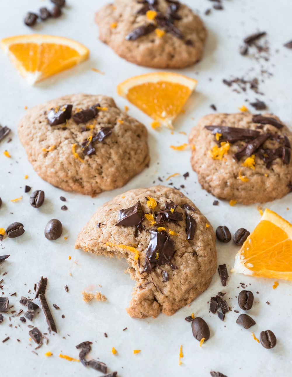 Vegan & Chewy Kaffee-Orangen-Cookies - Stina Spiegelberg